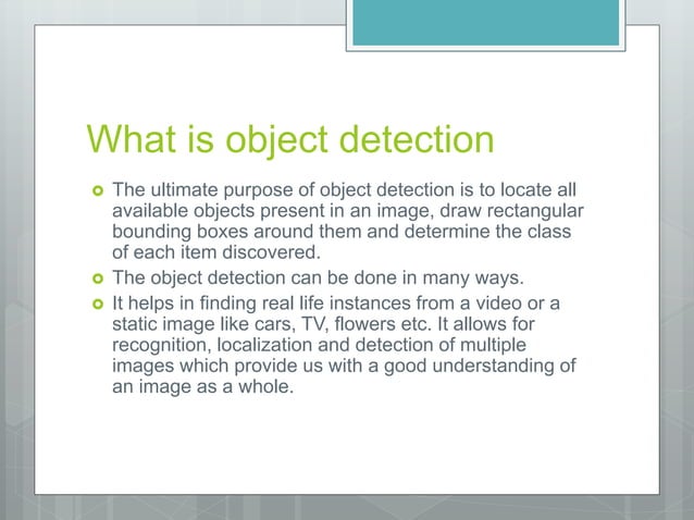 Object Detection Using Tensorflow Ppt 9578