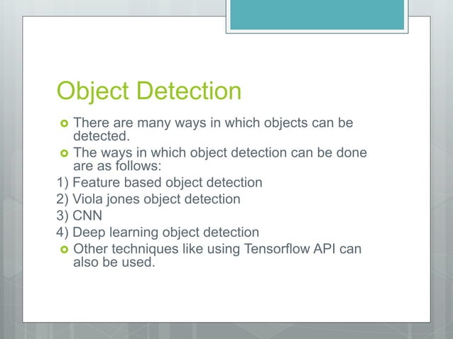 Object Detection Using Tensorflow Ppt 5254
