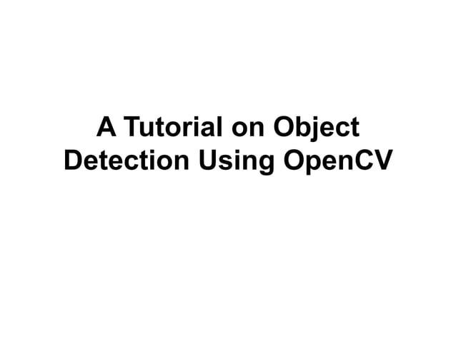 Objectdetecttutorialppt 8579