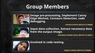 Measuring objects dimension from the uploaded photograph using openCv in Python | PPT