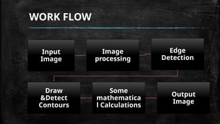 Measuring objects dimension from the uploaded photograph using openCv in Python | PPT