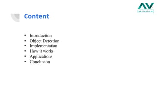 Computer Vision Based Object & Image Recognition - Artivatic.ai