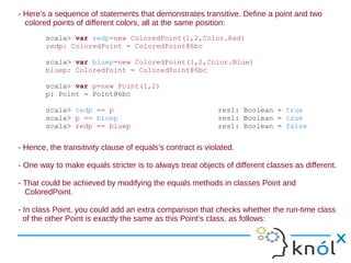 Object Equality in Scala | ODP