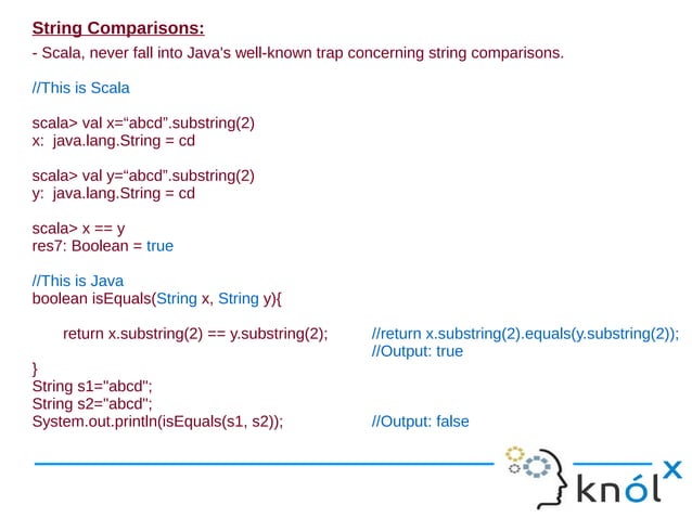 Object Equality in Scala | PPT