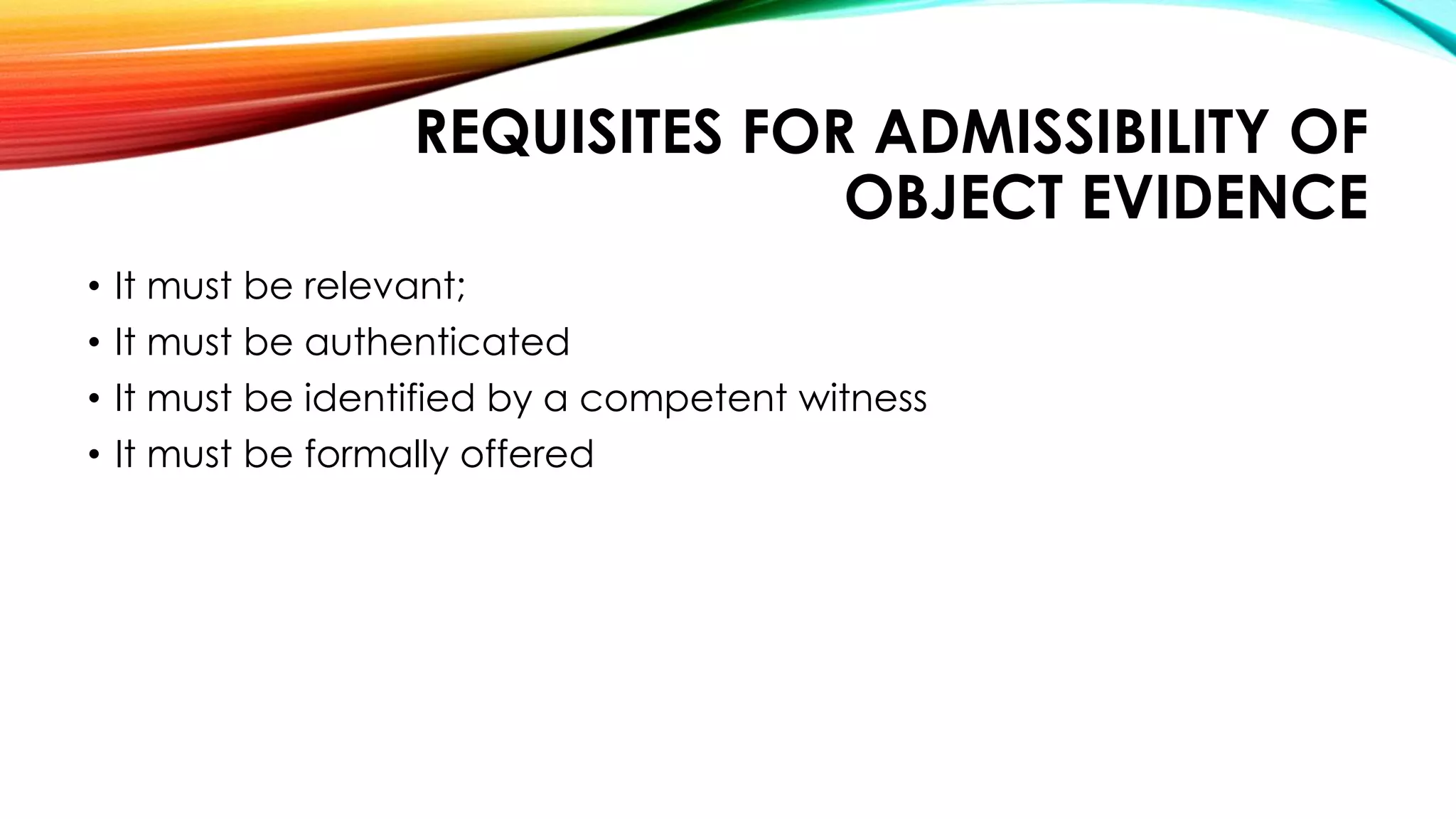 Object Evidence (Rule 130).pptx