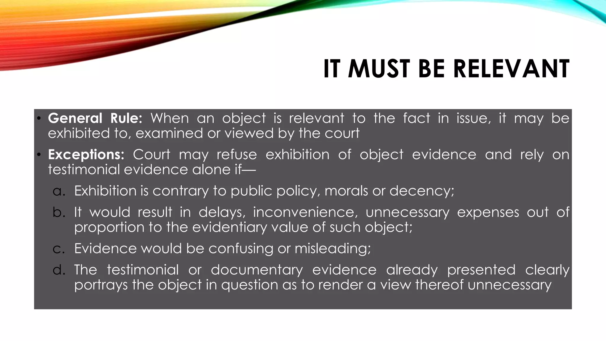 Object Evidence (Rule 130).pptx
