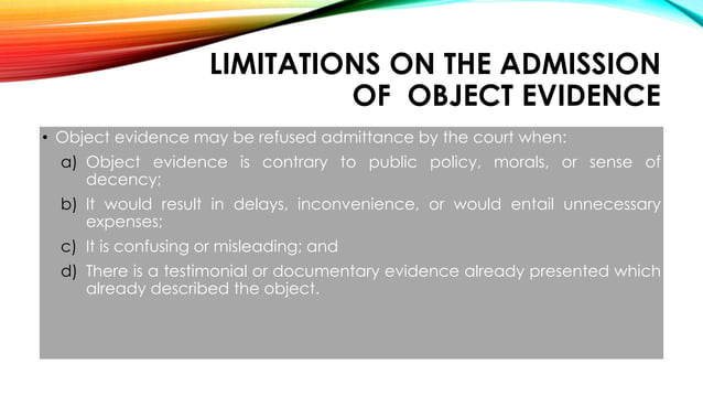 Object Evidence (Rule 130).pptx