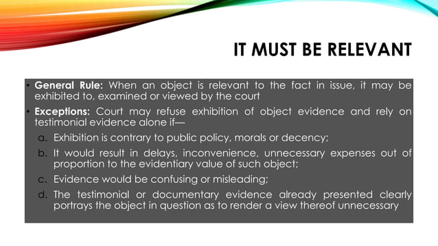 Object Evidence (Rule 130).pptx