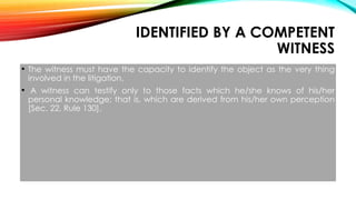 Object Evidence (Rule 130).pptx