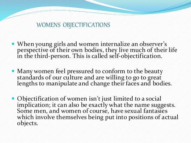 Objectification of women in advertisments