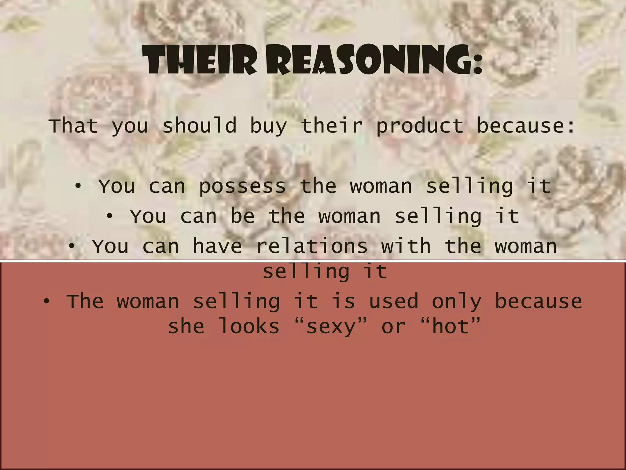 Objectification presentation | PPTX