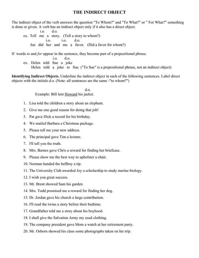 Object indirect | PDF