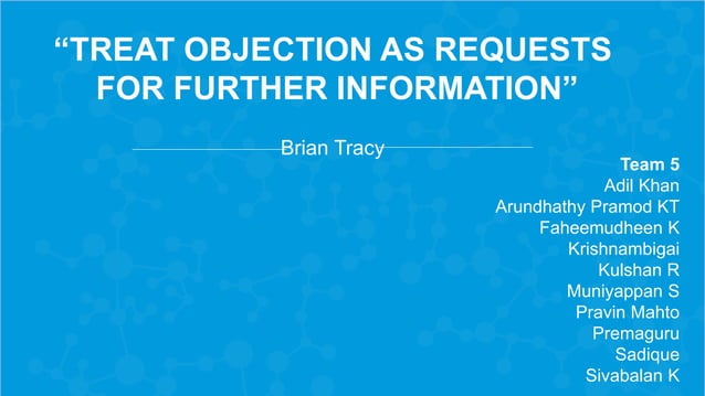 Objection Handling in Sales | PPTX | Sales | Business