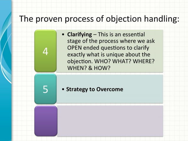 Objection handling | PPT | Business Expos & Conferences | Events