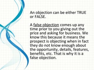 Objection handling | PPT