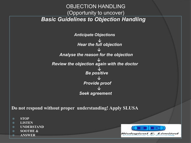 Objection Handling (Opportunity to Uncover) | PPT