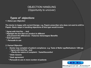 Objection Handling (Opportunity to Uncover) | PPT