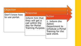 OBJECTION HANDLING skill negotiation in sales | PDF