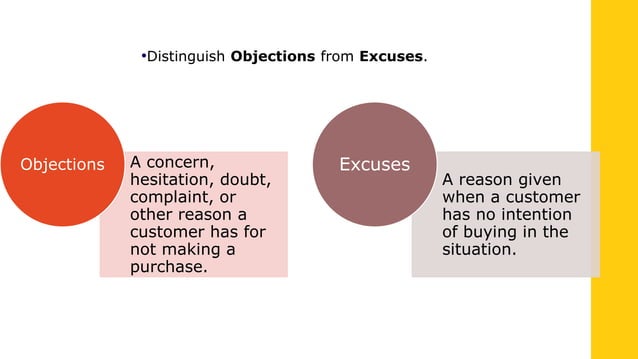OBJECTION HANDLING skill negotiation in sales | PDF