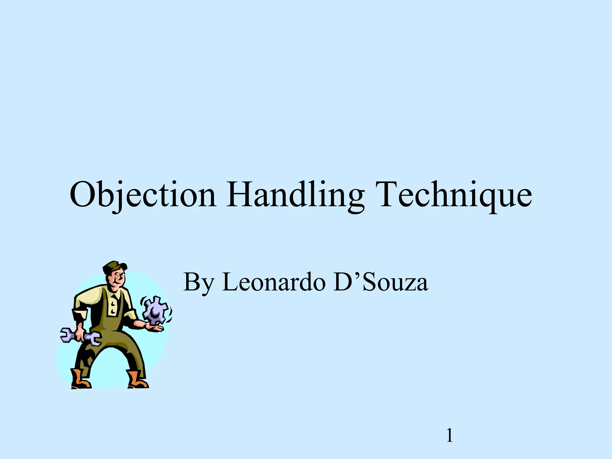 Objection handling leo | PPT