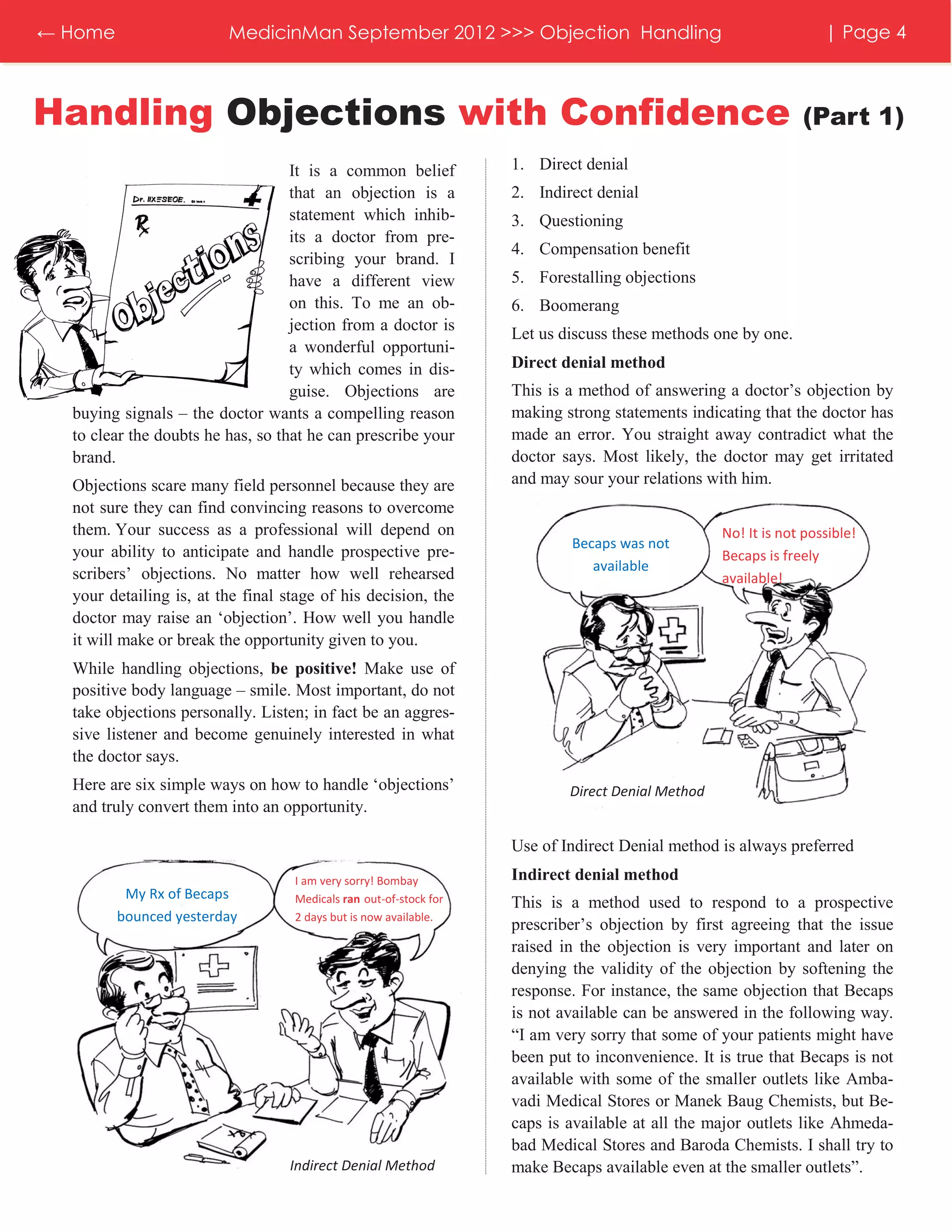 Handling Objections Confidently | PDF