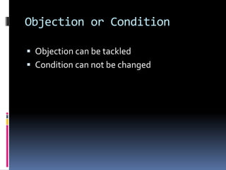 Objection handling skills by Prashant Sawant | PPTX