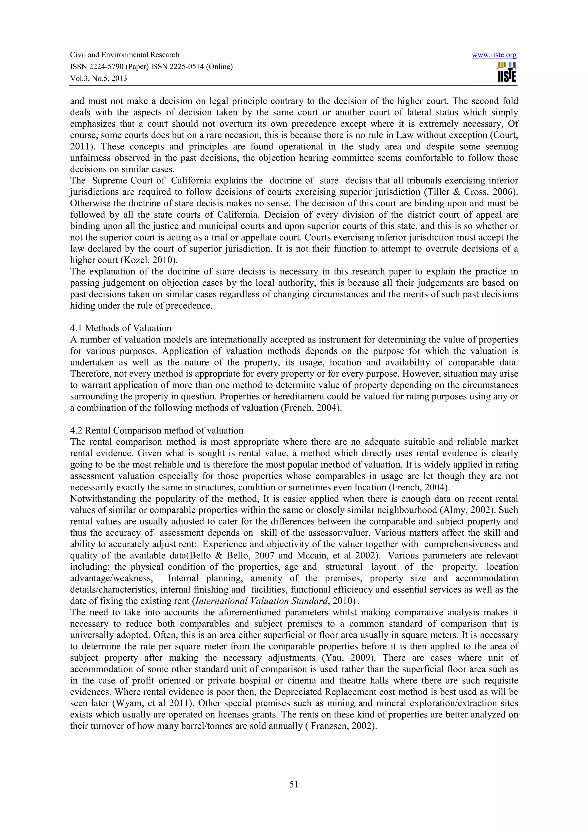 Objection hearing on property assessment rate charges in malaysia | PDF