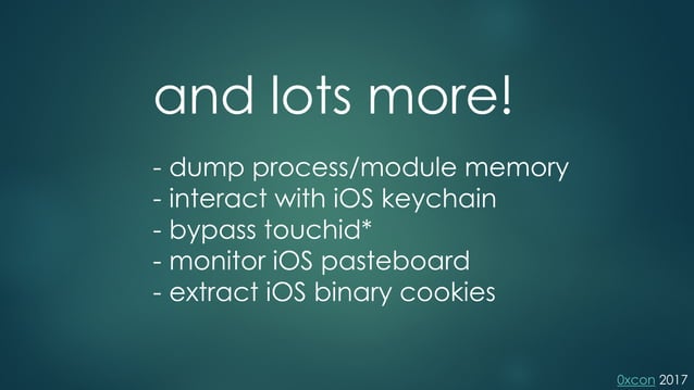 objection - runtime mobile exploration | PPT