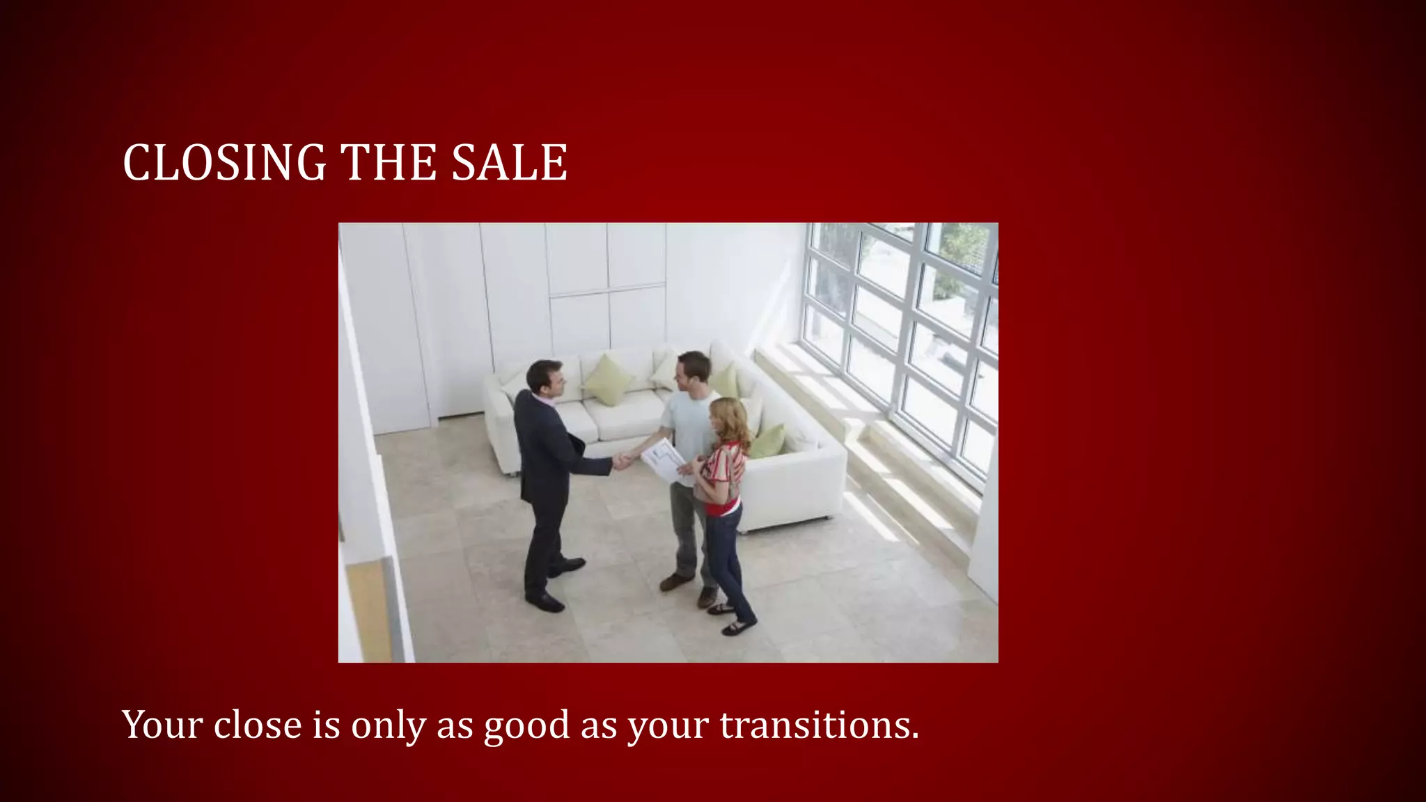 Objections and closing the sale | PPT