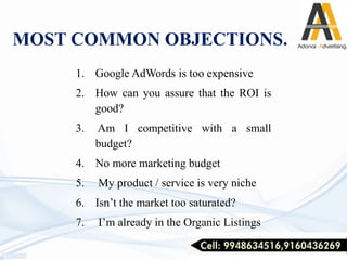 Best Practices of Objection Handling in AdWords | PPTX | Search | Internet