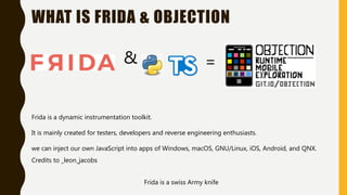 Frida - Objection Tool Usage | PPTX