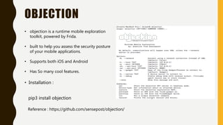 Frida - Objection Tool Usage | PPT