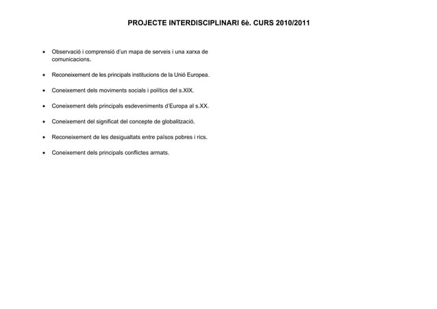 Objectius i continguts coneixement medi | DOC