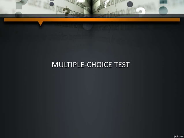 Objective Test Type | PPTX | Standardized Testing | Educational Assessment