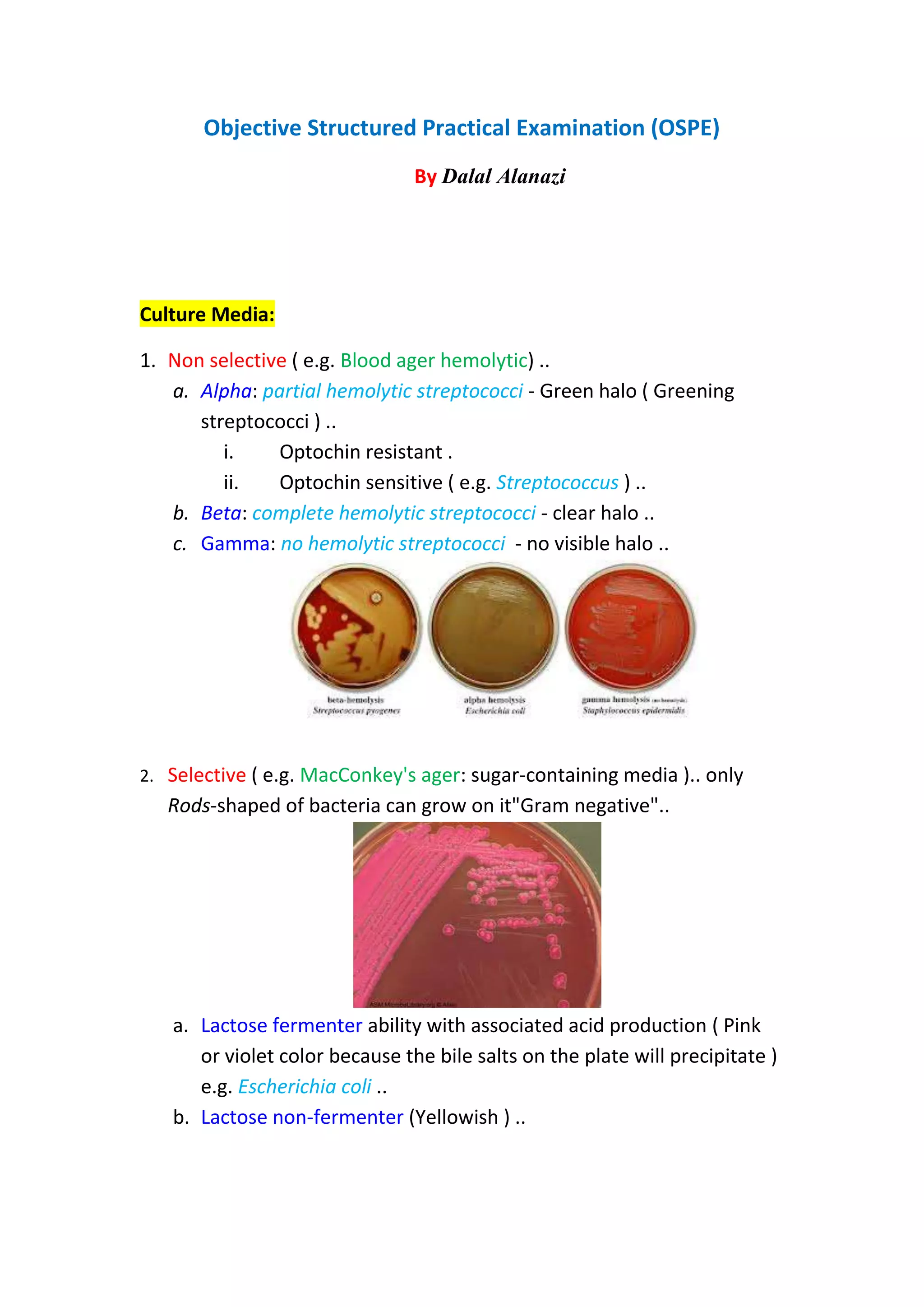 Objective Structured Practical Examination Ospe Docx