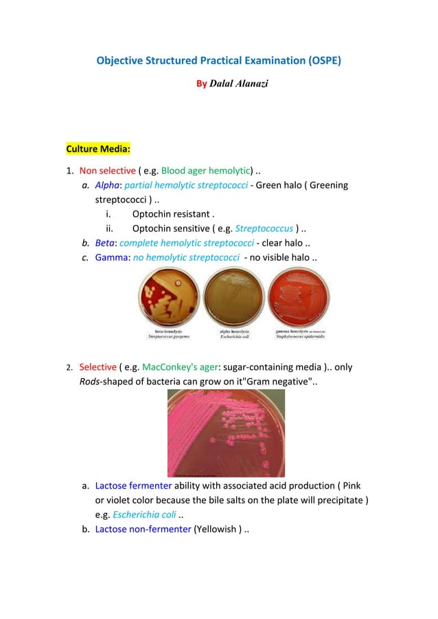 Objective structured practical examination (ospe) | DOCX
