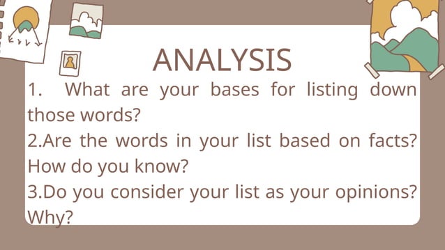 Formulating Objective Assessment Based on Facts | PPT