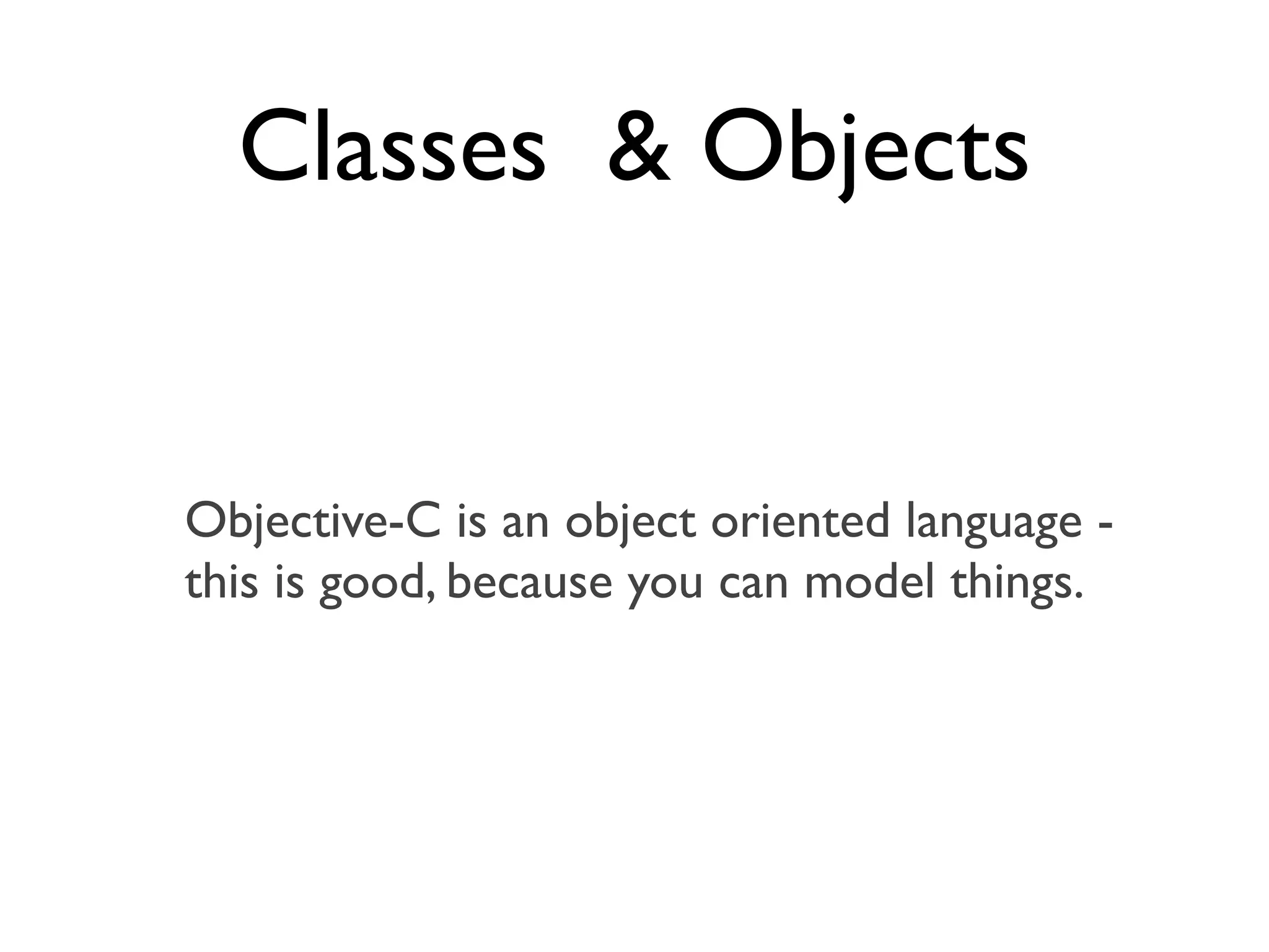 Objective C For Beginners Ppt