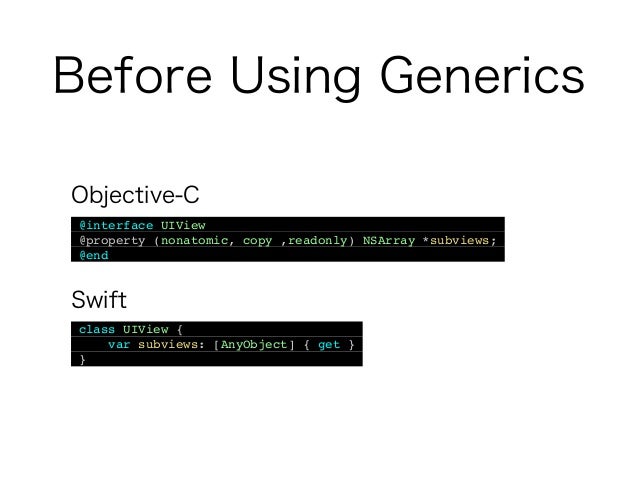 Objective-C Generics LT version
