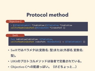 Objective-Cプログラマのためのswift導入法 | PDF