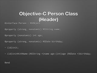 Objective-C talk | PDF