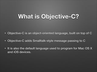 Objective-C talk | PPT