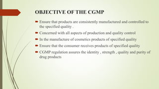 OBJECTIVE AND POLICIES OF CGMP.pptx