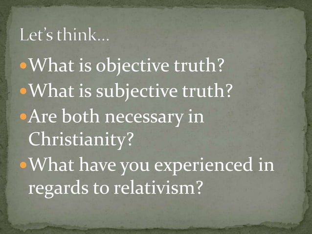 Lesson 2: Objective and subjective | PPT