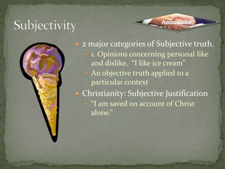Lesson 2: Objective and subjective | PPTX
