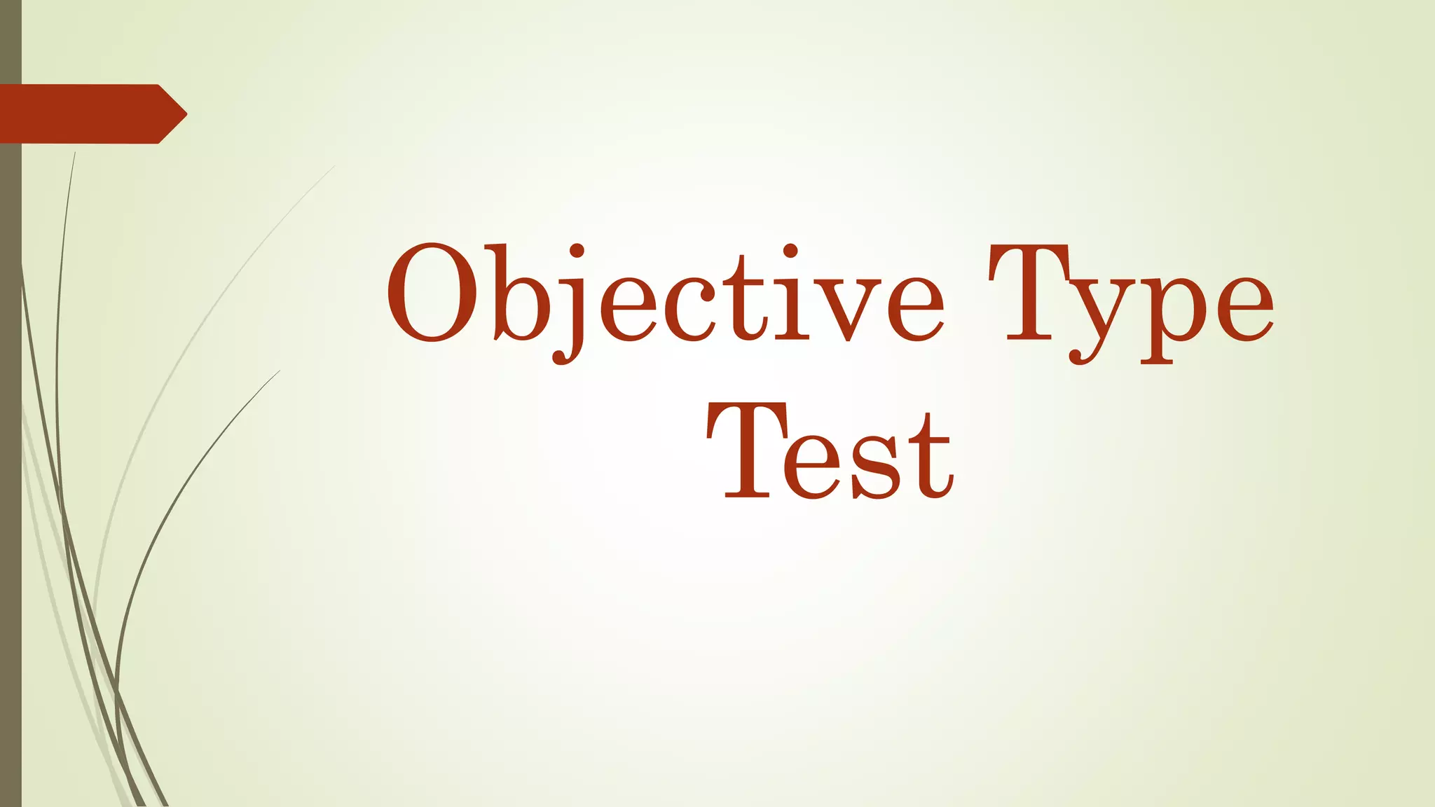 Objective and subjective type test | PPT