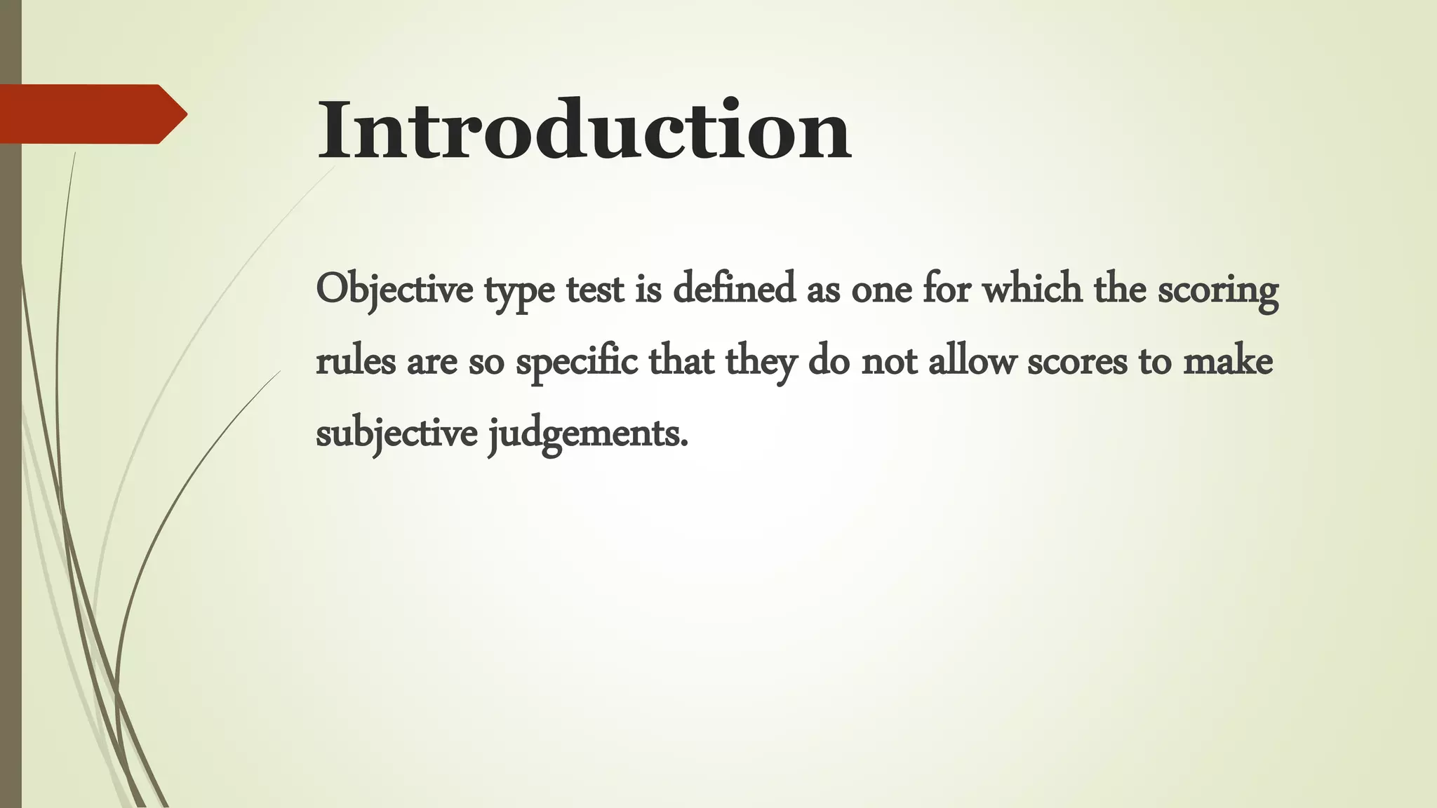 Objective and subjective type test | PPT