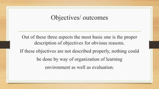 Objective based instruction | PPTX