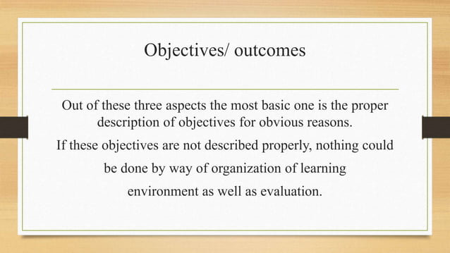 Objective based instruction | PPTX