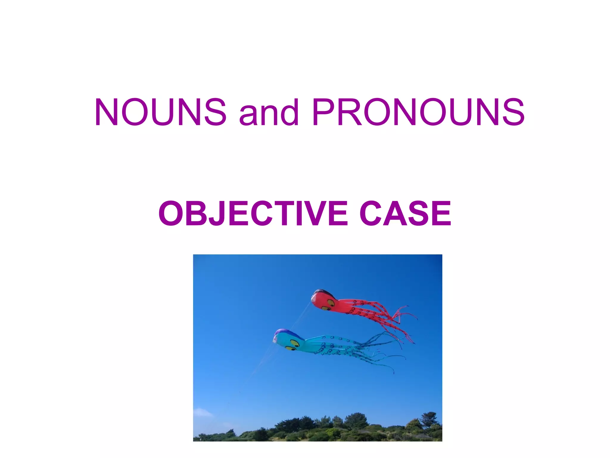Objective case | PPT